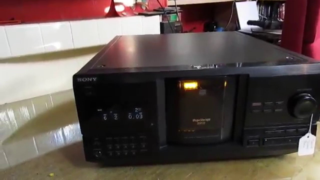 sony cd player cdp-cx260 200 mega storage - YouTube