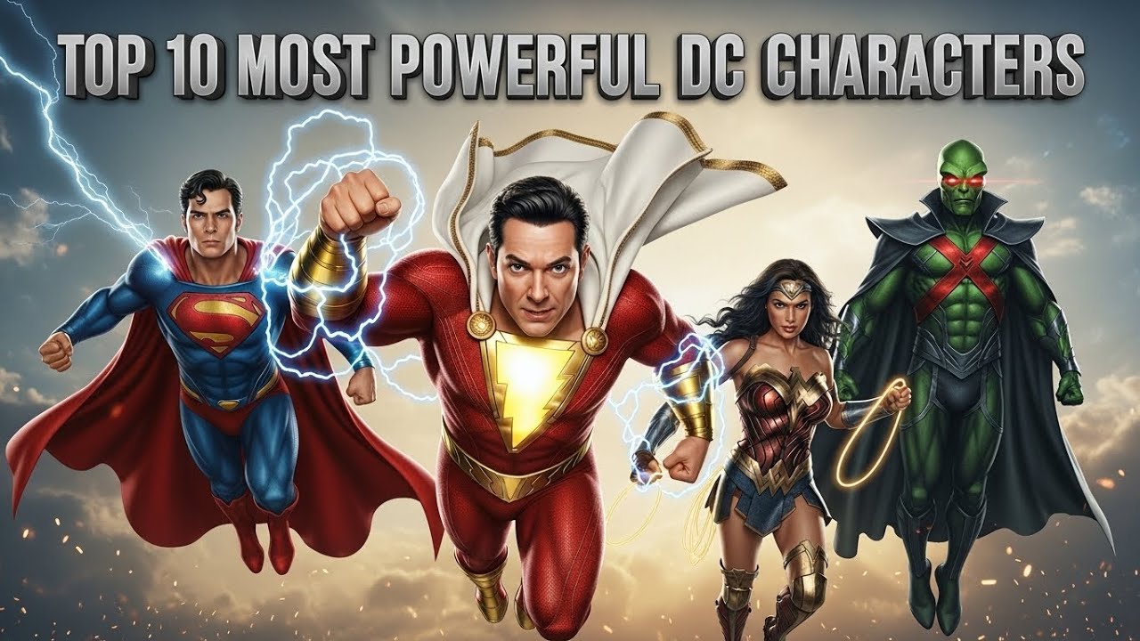 Top 10 Most Powerful DC Characters - YouTube