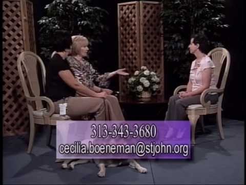 Hope, the Facility Dog, at St. John Hospital, with Cindy Boeneman and ...