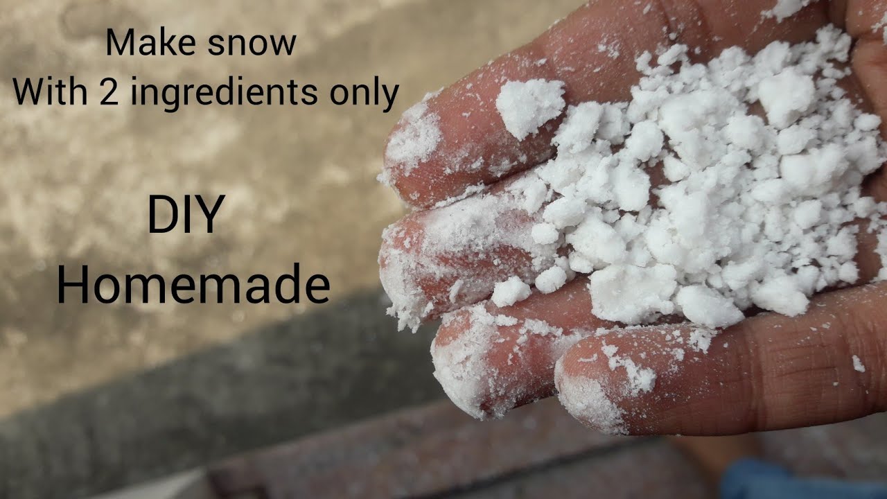 How To Make Fake Snow At Home In Less Than 2 minutes || 100% Non ...