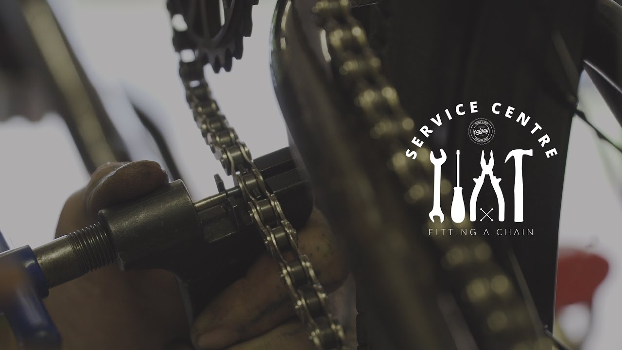 How to fit a BMX chain - YouTube