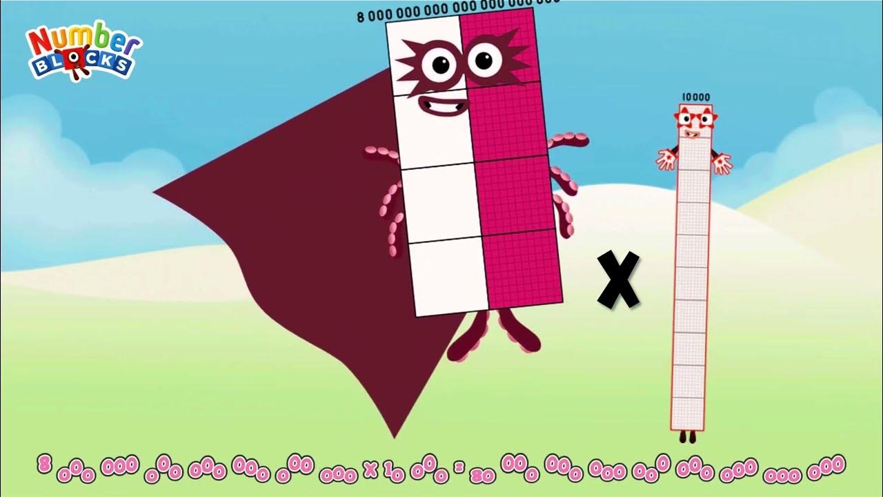 MULTIPLICATION NUMBERBLOCKS (1Sx-10Sx) x 10000 BIG NUMBERS | MULTIPLYING GIANT NUMBERS @ColorArt ...