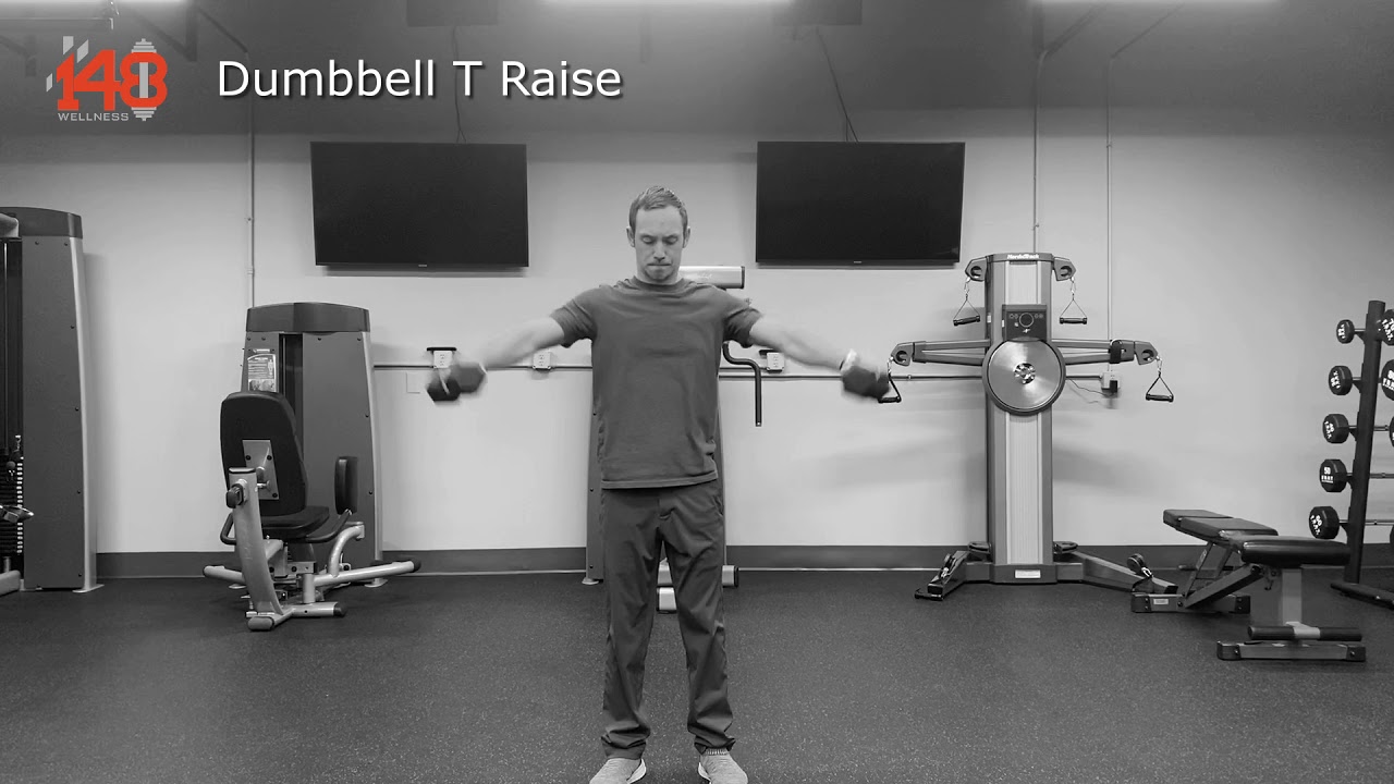 Dumbbell T Raise - YouTube