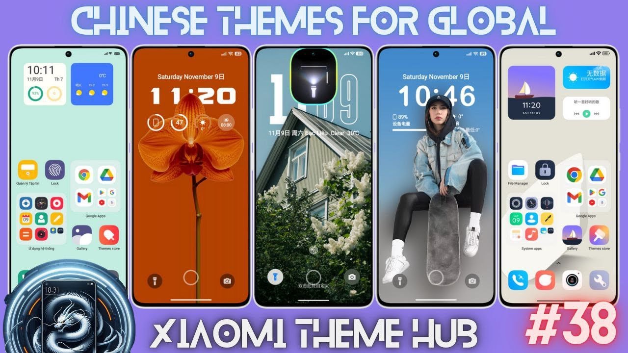 Beautiful Chinese Theme For Xiaomi Global Part 38 | Xiaomi Theme Hub ...