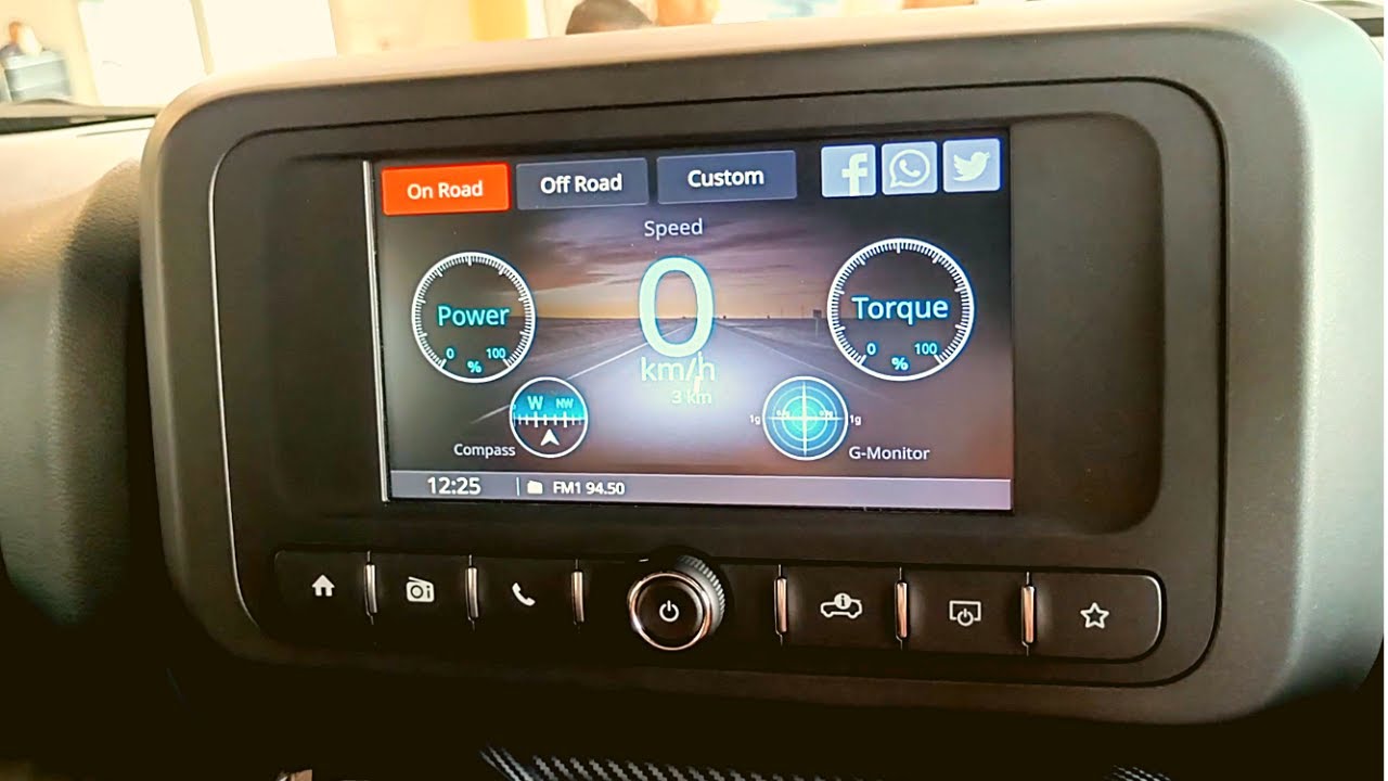 Mahindra Thar Infotainment System Explained | Machine And Mechanism ...