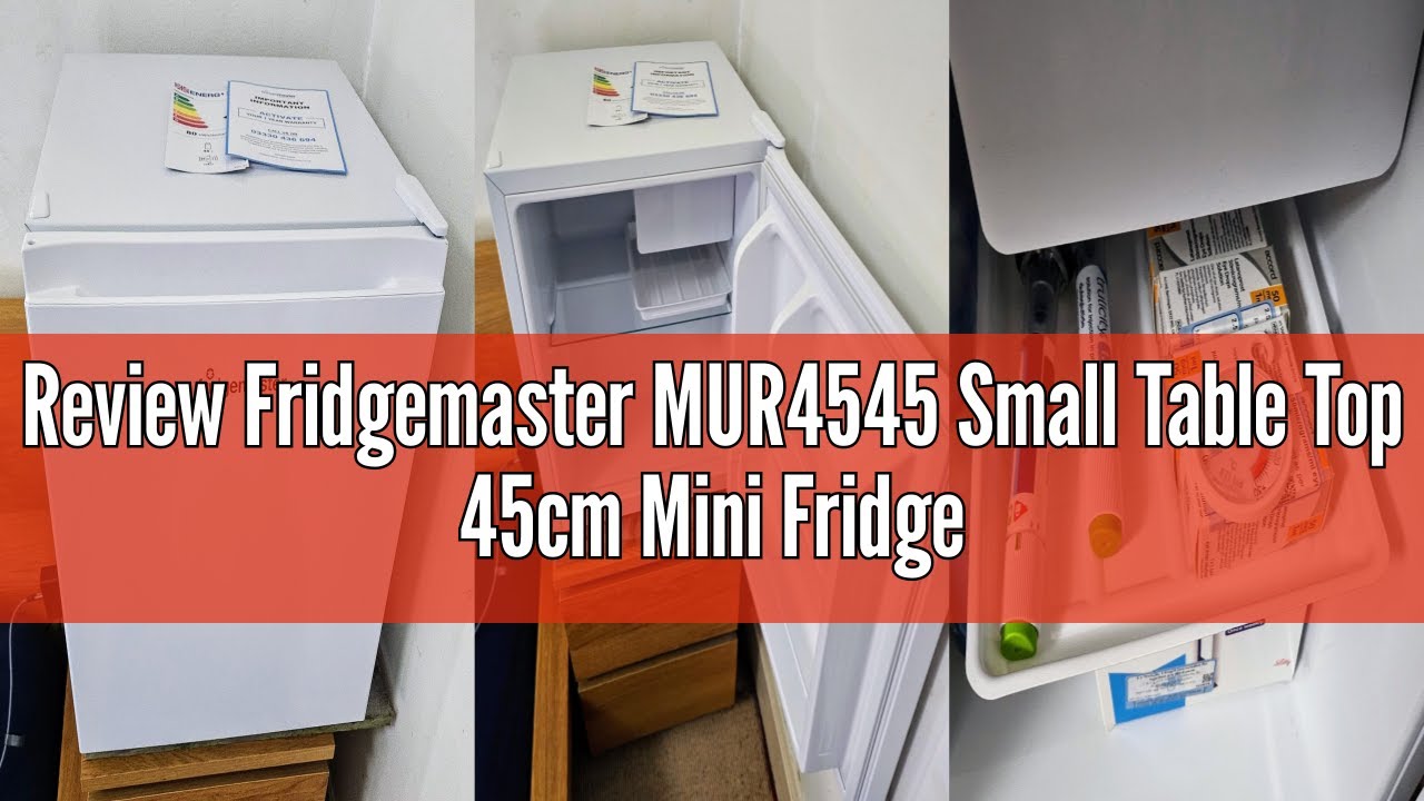 Review Fridgemaster MUR4545 Small Table Top 45cm Mini Fridge - 45 L ...