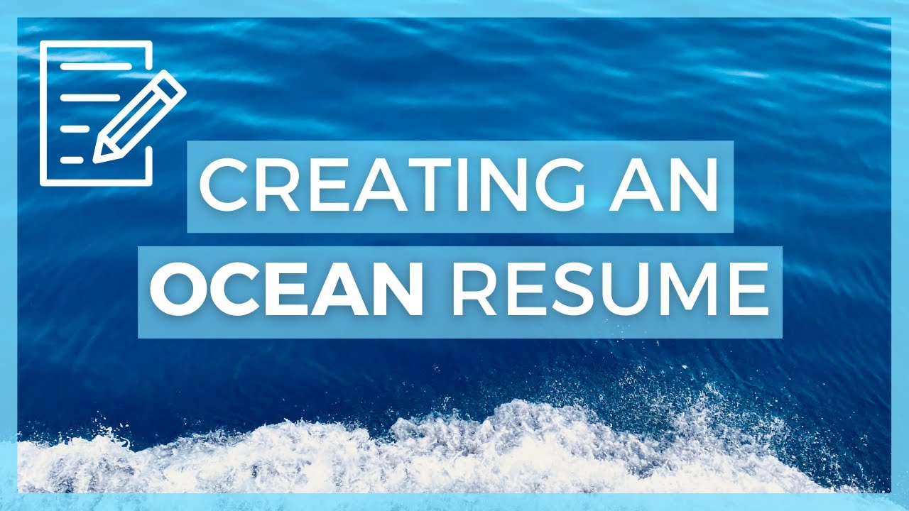 How to write a resume for OCEAN Careers! // Resume writing tips and ...