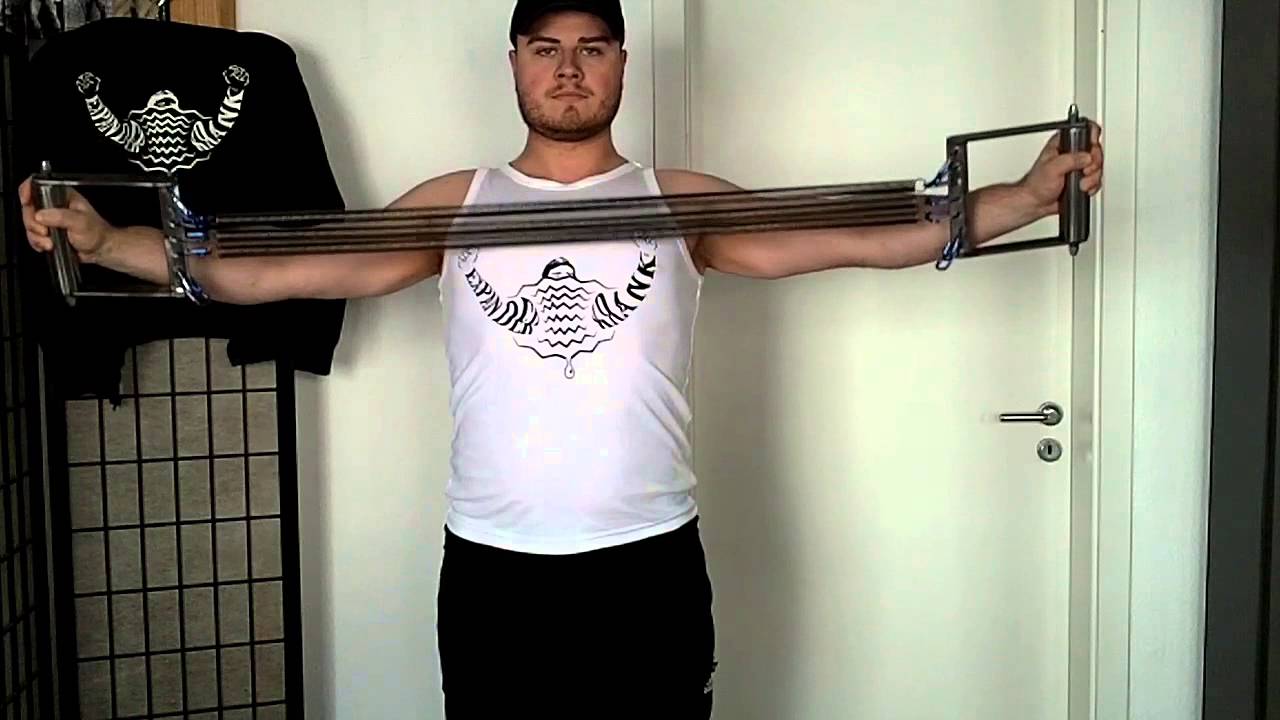 Expander - Diagonal Chest Pull (Diagonales Brust Ziehen) - YouTube