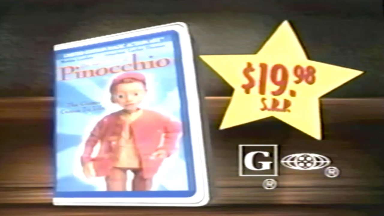PINOCCHIO: IT'S COLLECTIBLE (1996) VHS movie previews [VHS Rip / VHS ...
