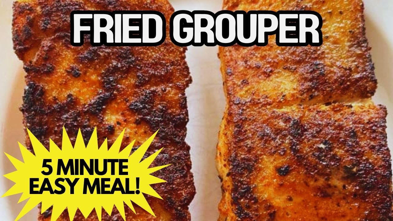 Fried Grouper Recipe 🐟 Crispy, Golden Perfection | Quick 5-Min Seafood ...