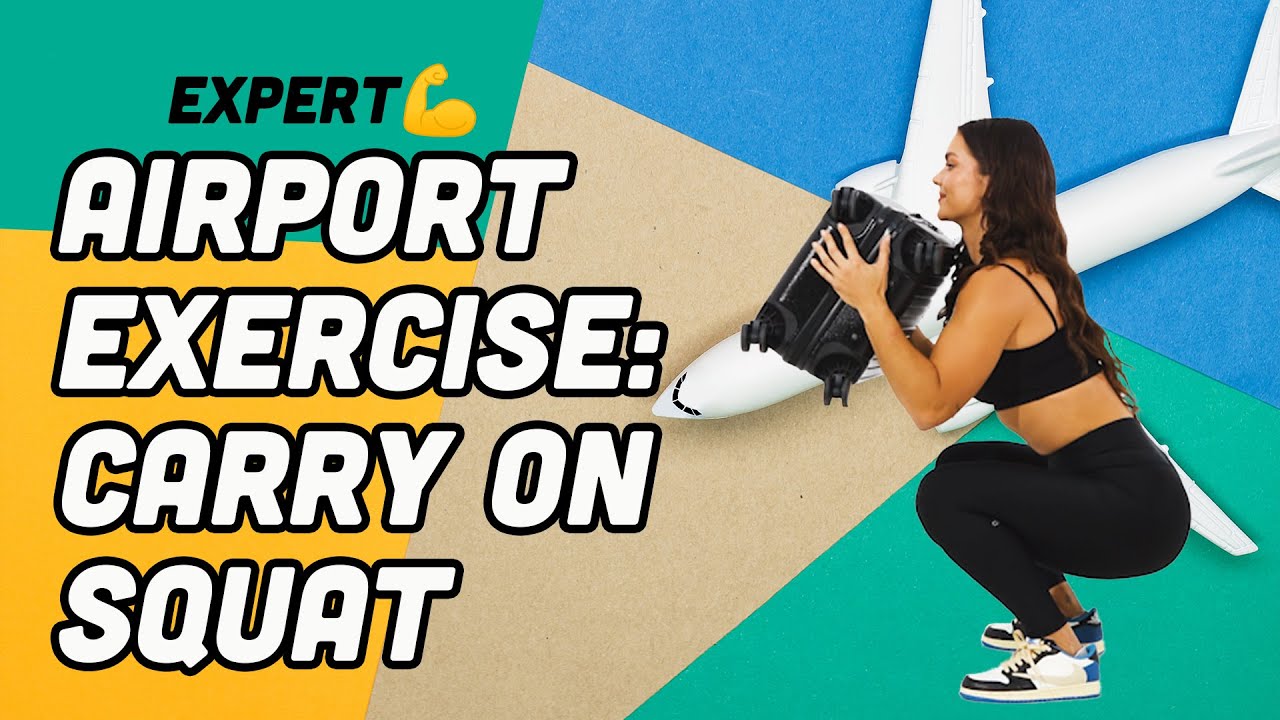 Airport Exercise: Carry On Squats - YouTube