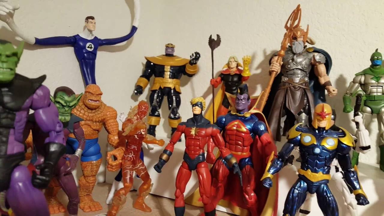 Marvel Legends Fantastic Four and Cosmic Display - YouTube