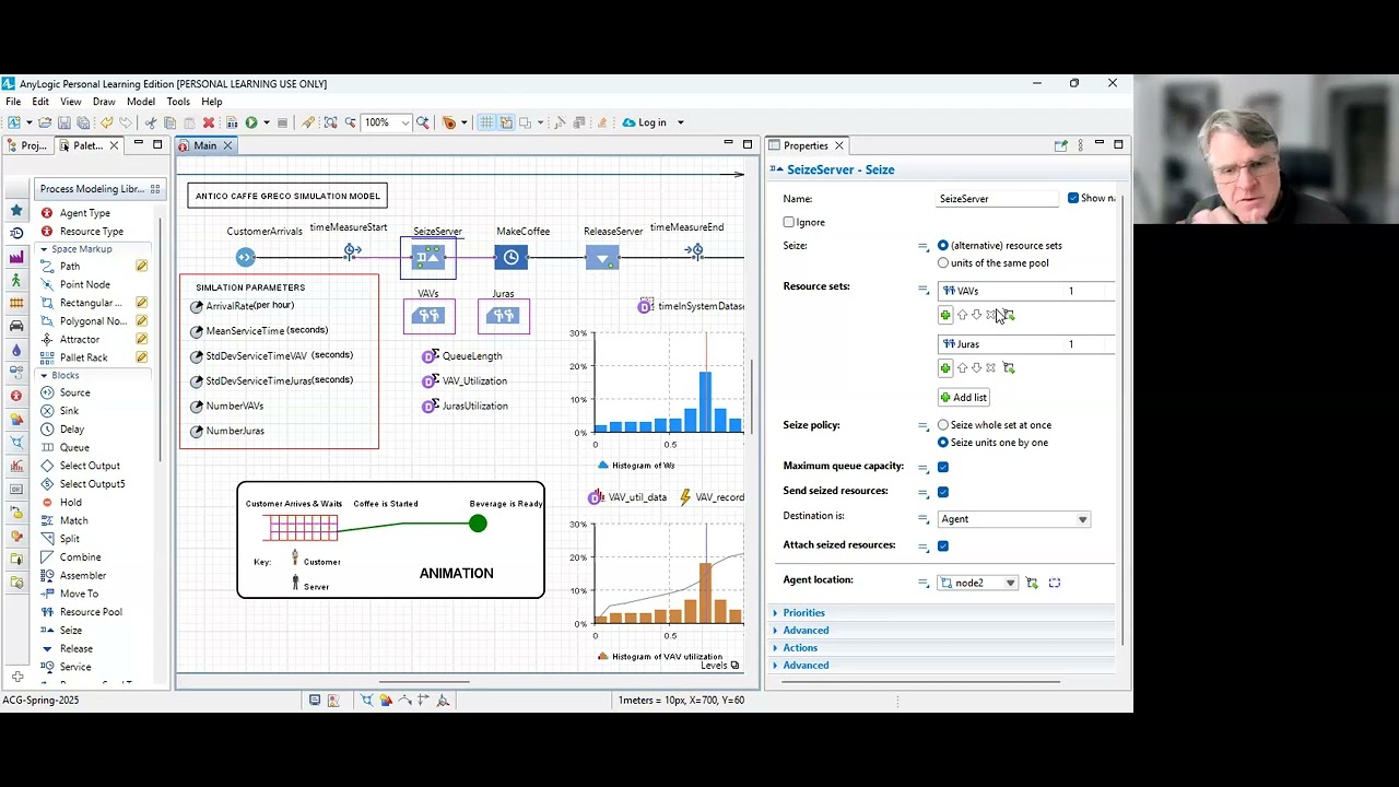 ACG AnyLogic Model - YouTube