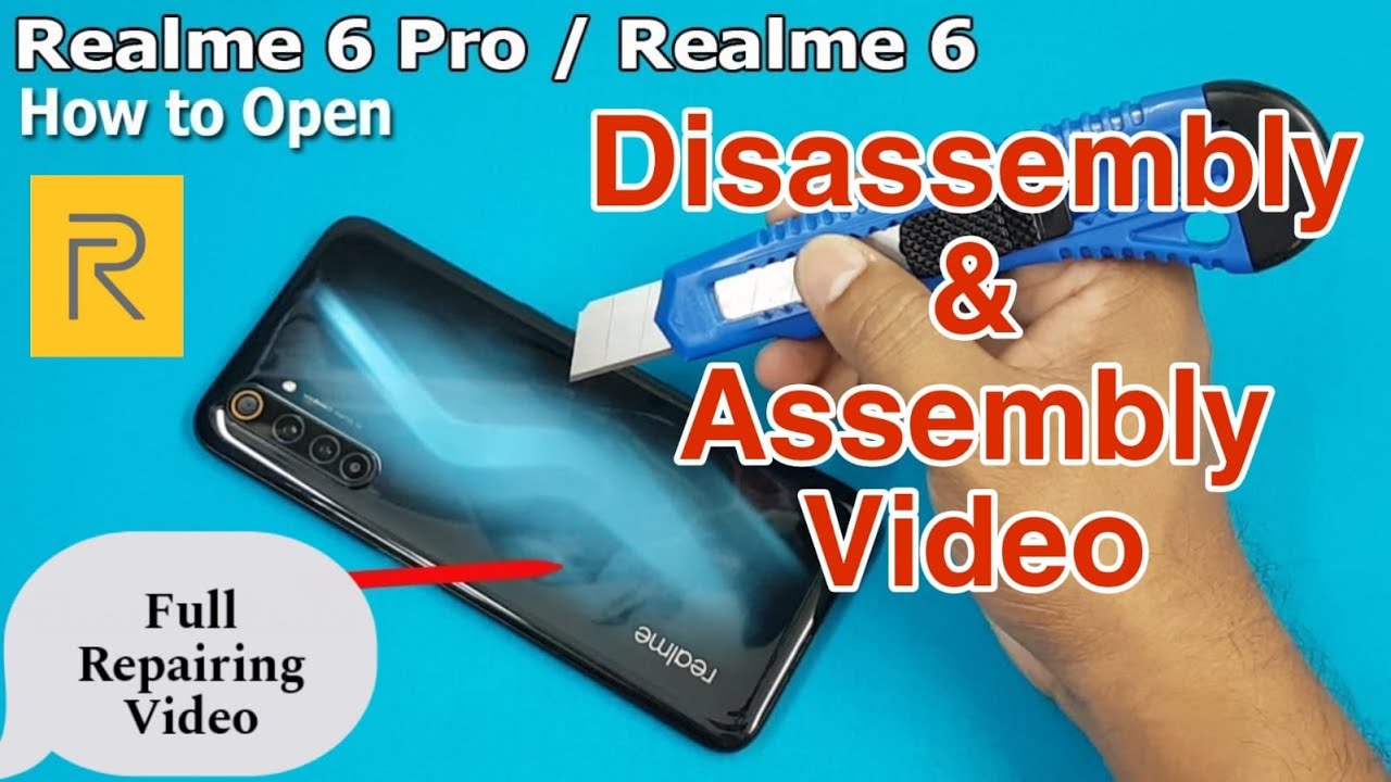 How to Open Realme 6 Pro / Realme 6 Back Panel || Realme 6 Pro ...