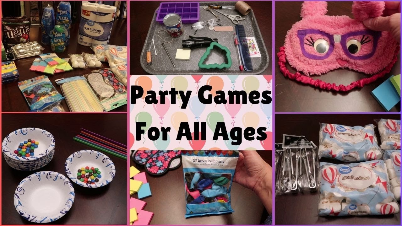 Fun & Easy Party Games for All Ages! - YouTube