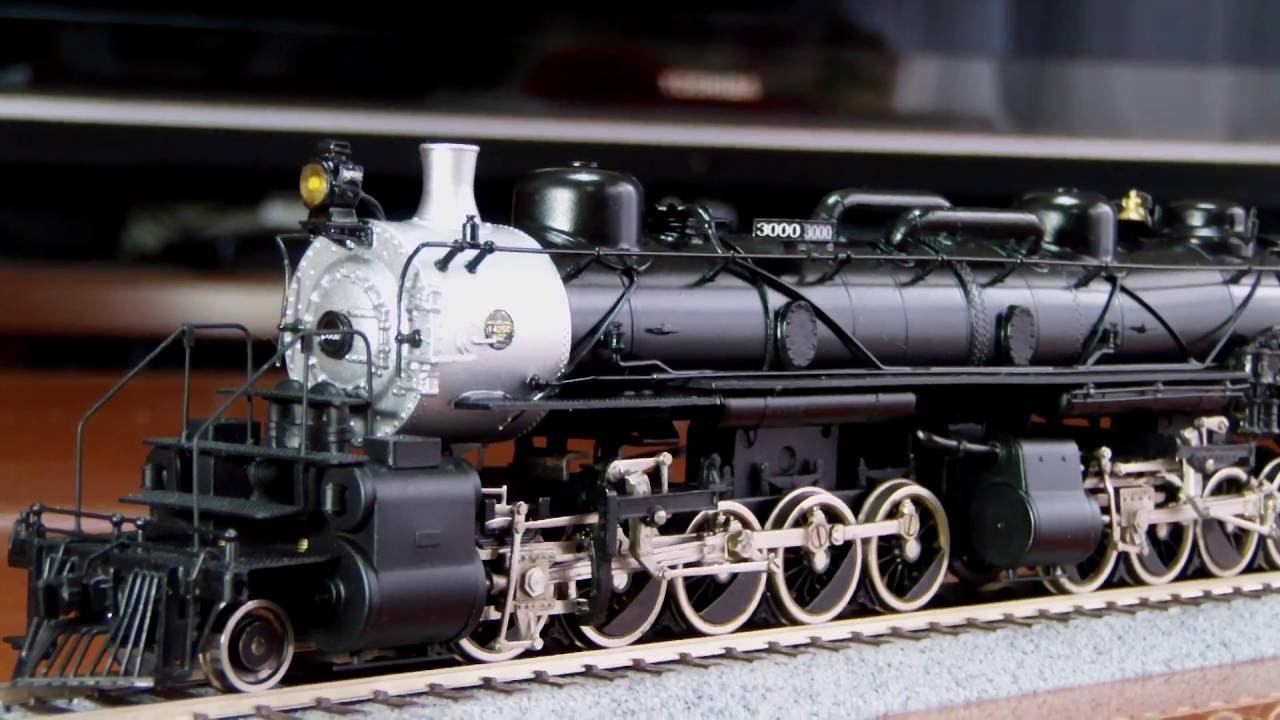 WSM/KTM AT&SF 2-10-10-2 #3000 WITH DCC - YouTube