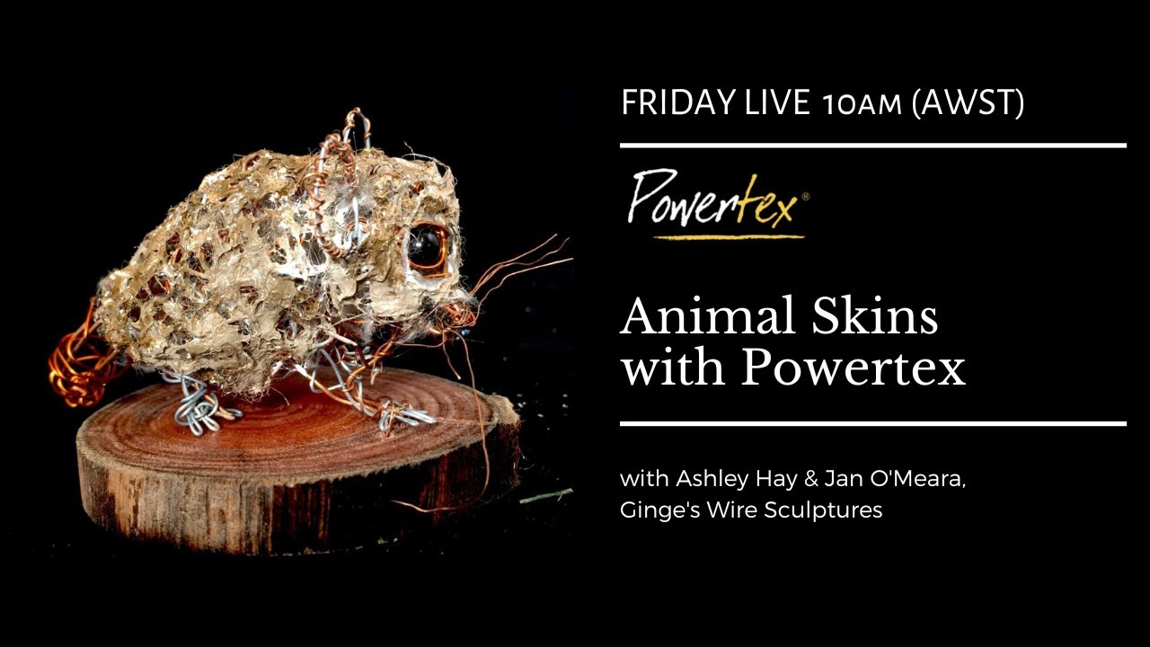 ANIMAL SKINS with Powertex Art Supplies - YouTube