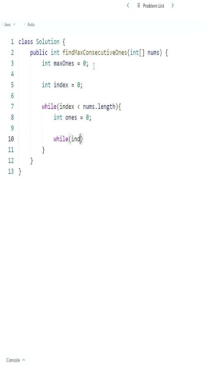 LeetCode Problem 485: Max Consecutive Ones Solution Short - YouTube