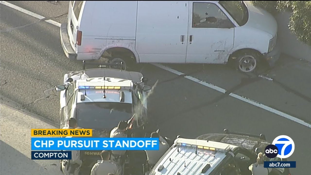 Compton standoff, chase on 91 Freeway ends with suspect in custody ...
