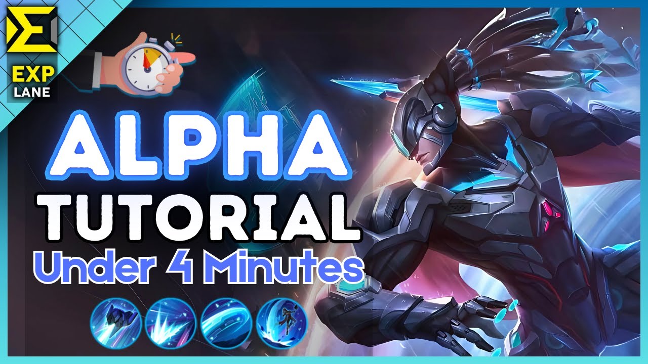 4-Minute Alpha Tutorial in EXP Lane || (MLBB S35) 2025 - YouTube