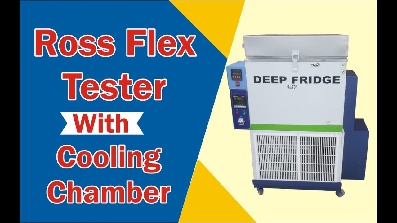 Ross flex tester with cooling chamber - YouTube