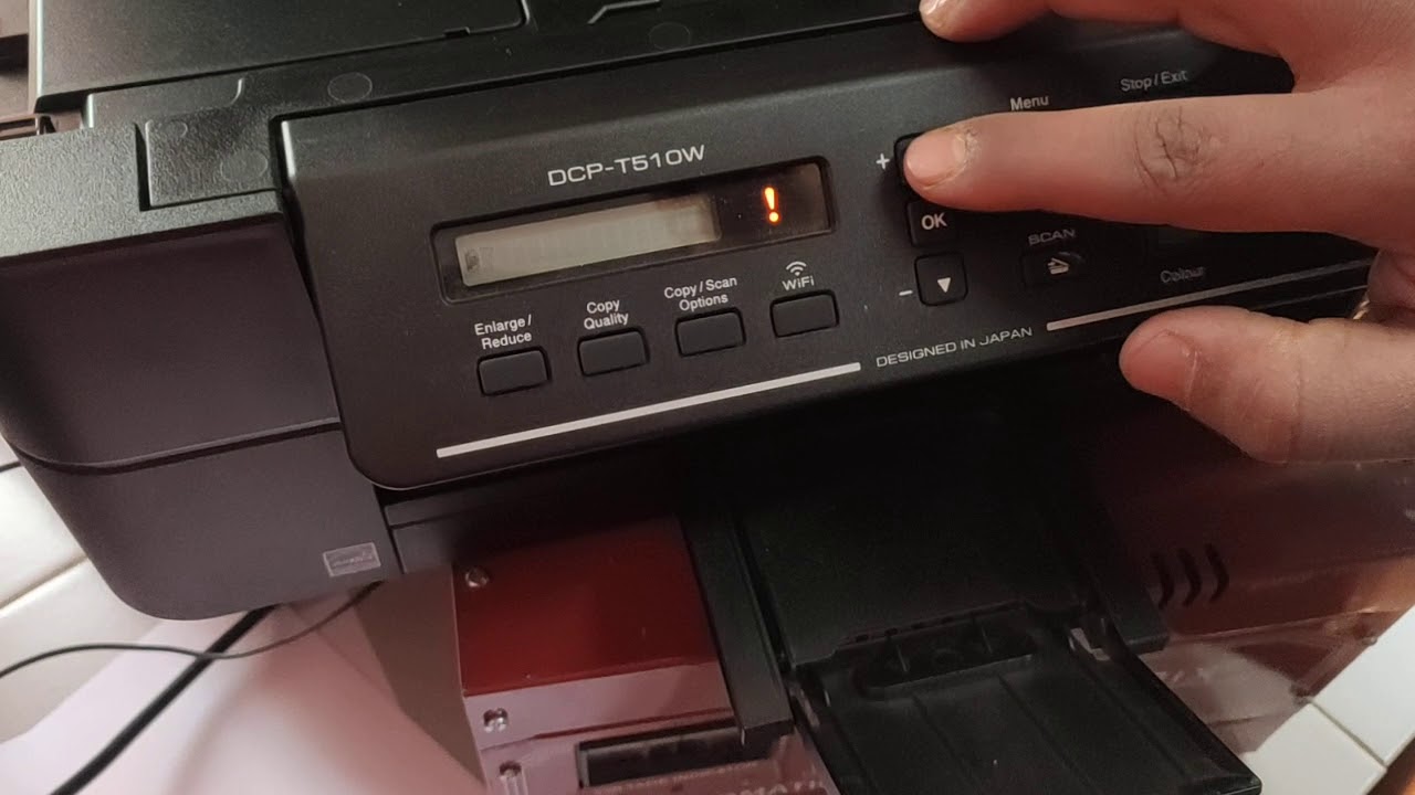 how to master head cleaning Brother printer DCP T5003 T310 T710 - YouTube