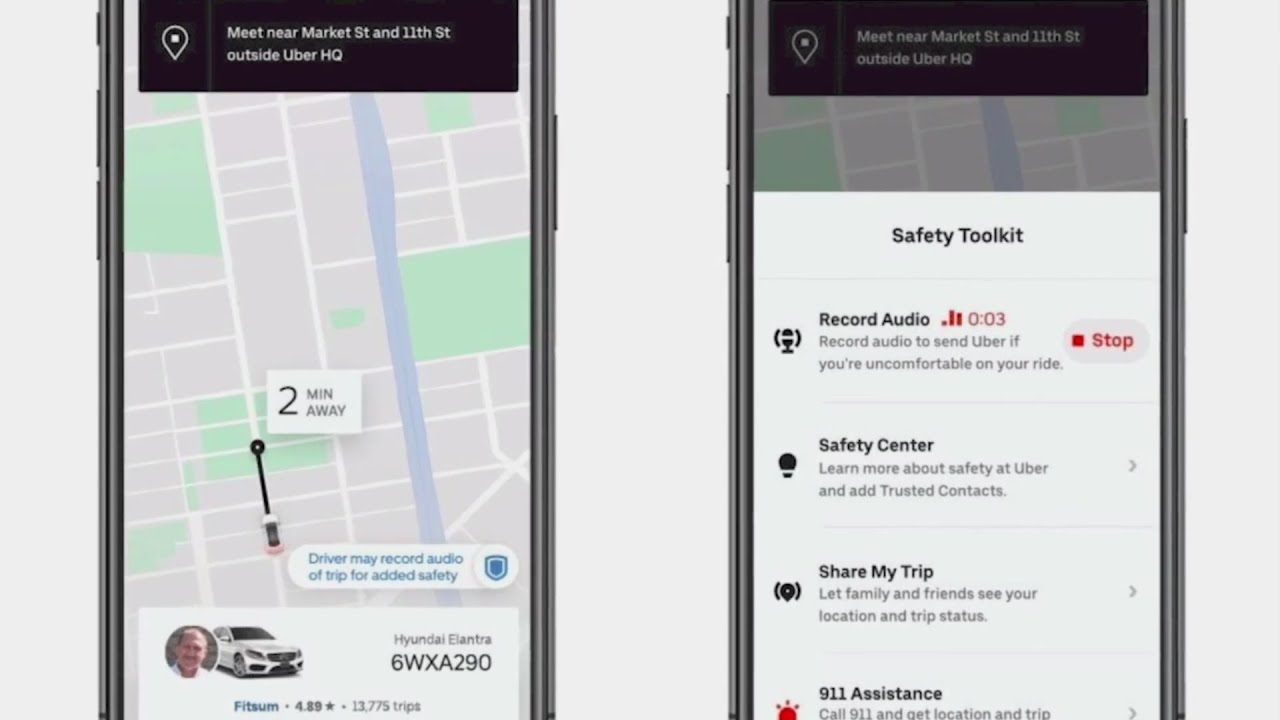 Uber launches new audio recording option for Kansas City rides - YouTube