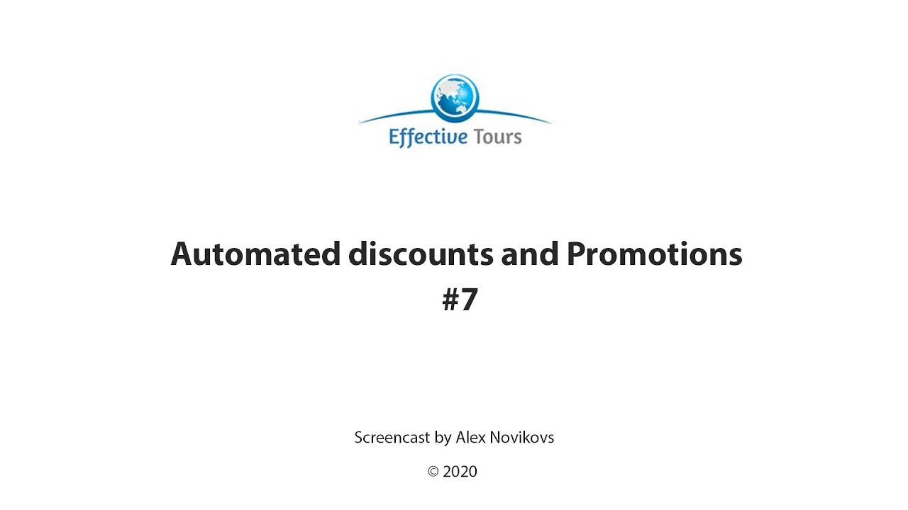 Automated Discounts & Promotions in Effective Tours Hotel Channel ...