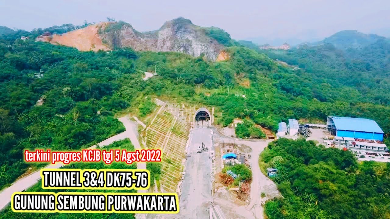 TERKINI update Tunnel 3&4 area Gunung Sembung Purwakarta progres KCJB ...