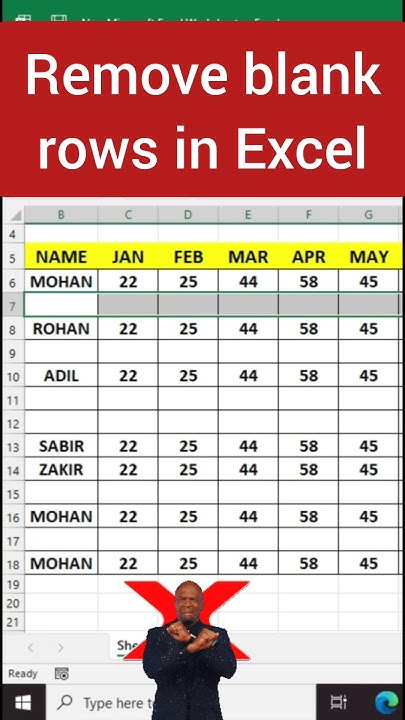 Excel Tutorial Remove Blank Rows in Seconds #exceltips #excel #exceltricks #excelshorts #shorts ...