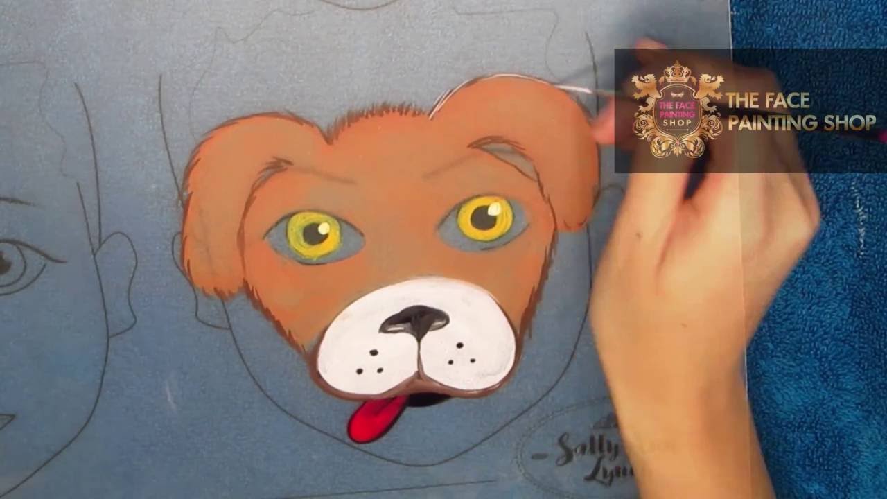 Easy Puppy Face Painting Tutorial | The Face Painting Shop - YouTube
