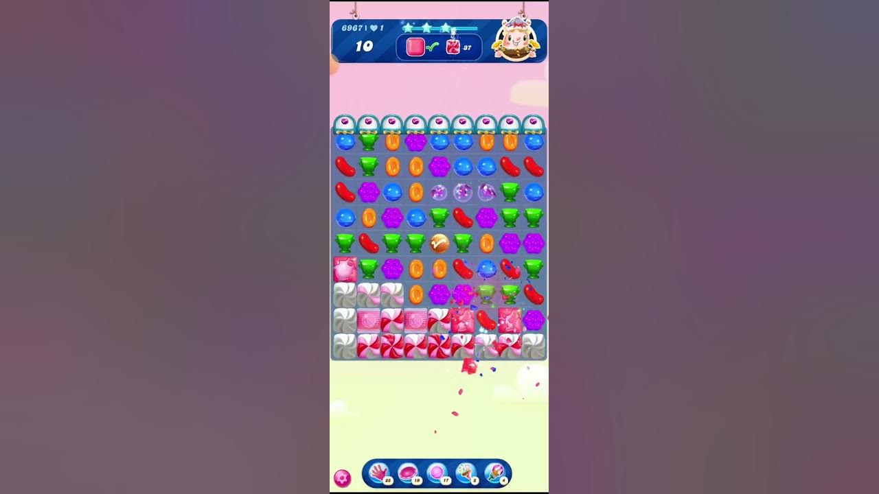 Candy Crush Saga Level 6967 - YouTube