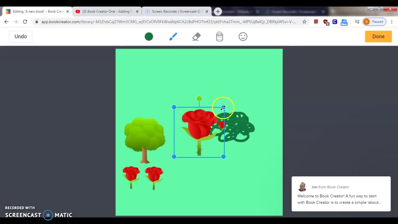 Book creator tutorial for group project - YouTube