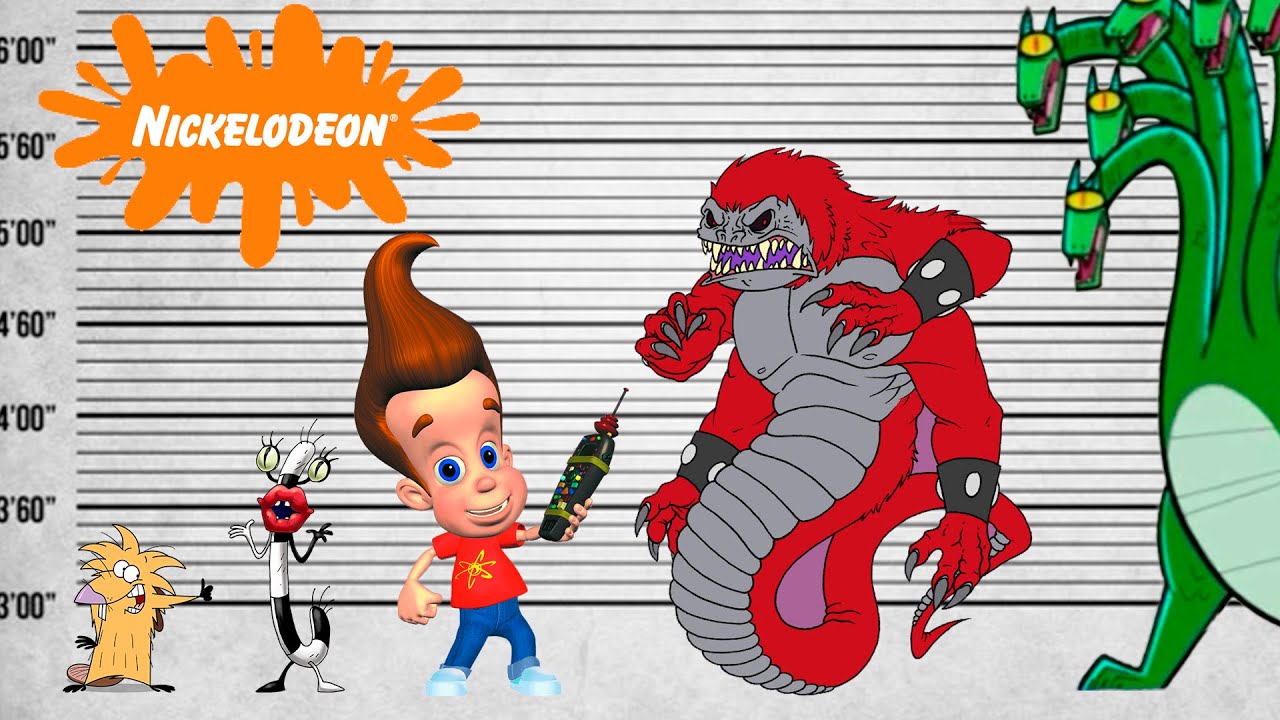 Nickelodeon Size Comparison | Biggest characters of Nickelodeon ...