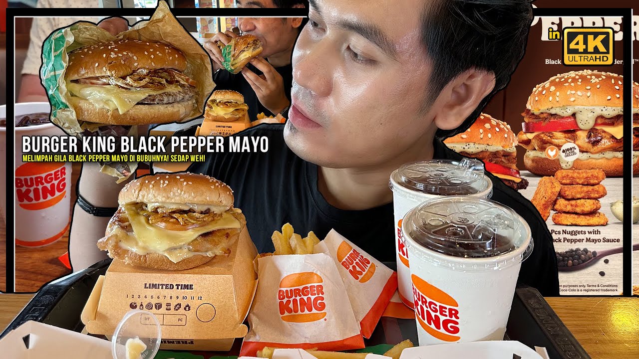 NEW! BURGER KING BLACK PEPPER MAYO (yang ini barulah sama dengan iklan ...