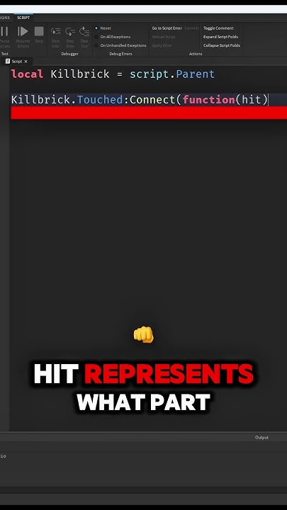 Roblox Studio Tip 33: How to Script a Killbrick! #roblox #scripting #robloxstudio #coding - YouTube