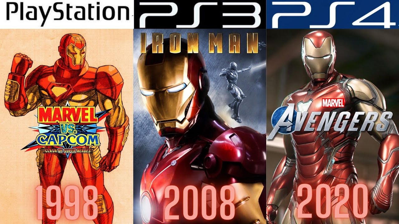 Iron Man PlayStation Evolution PS1 - PS4 (1995-2020) - YouTube