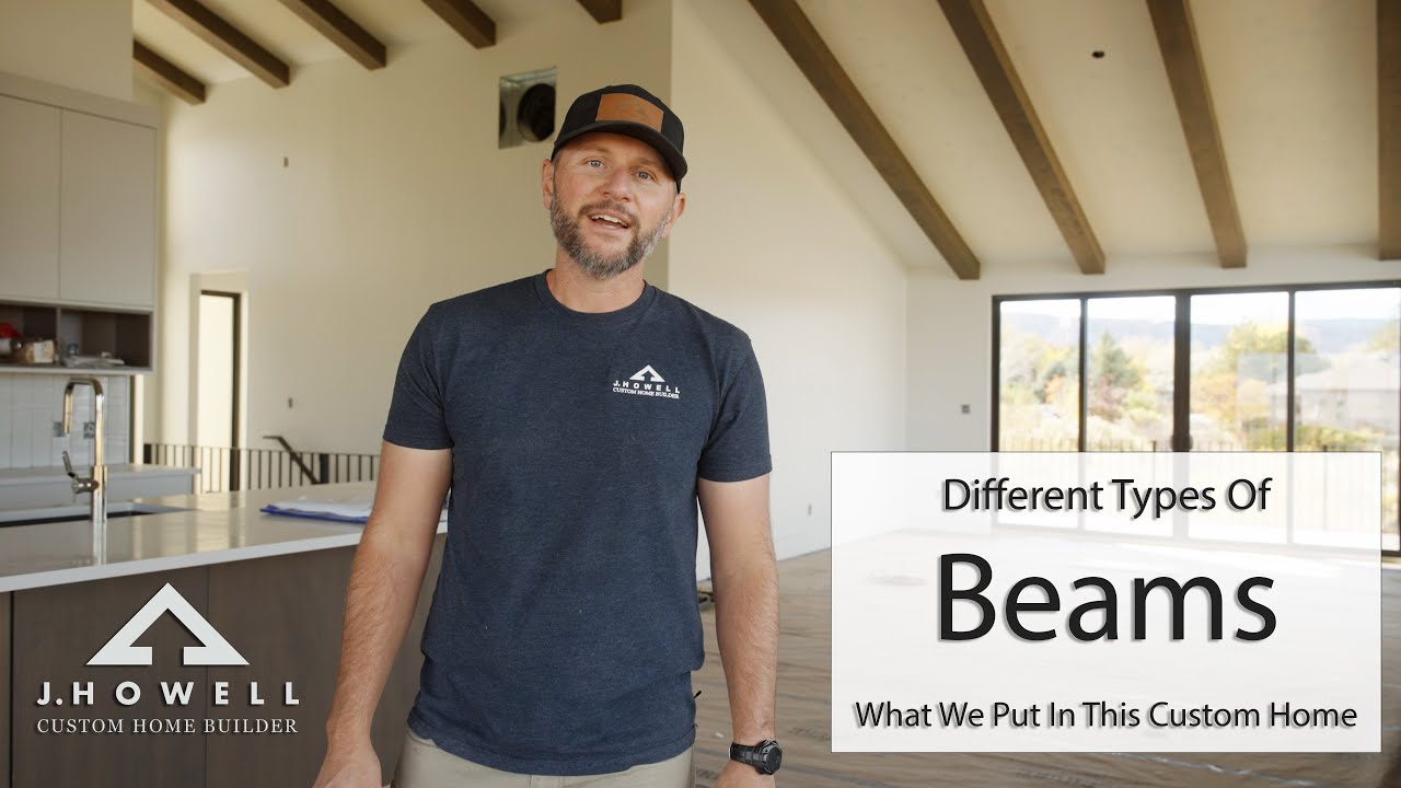Look At The Custom Beams Installed In This Home With A Beautiful View ...