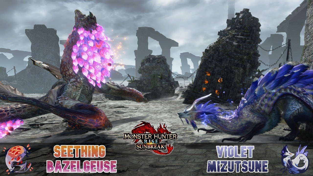 Violet Mizutsune VS Seething Bazelgeuse EXPLOSIVE Turf War Deathmatch ...