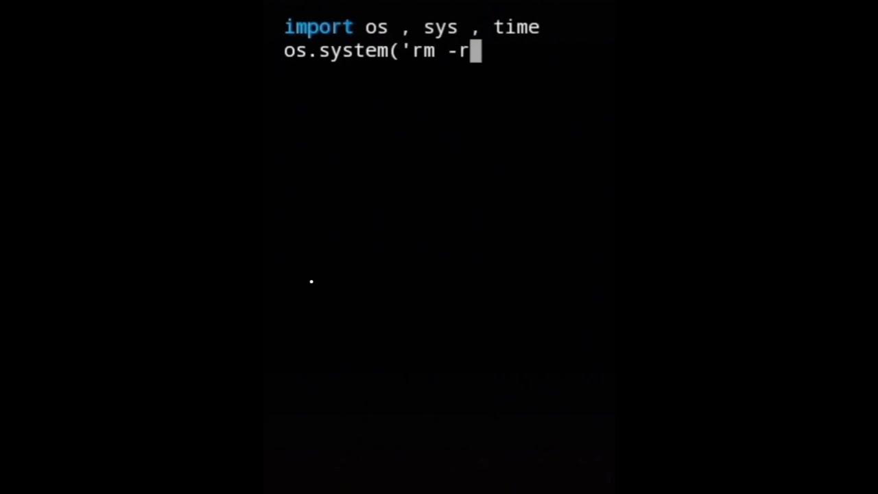 Don T Run This Code On Your Phone Py3 Hacking Hacker Programming Python Pydroid3 Youtube