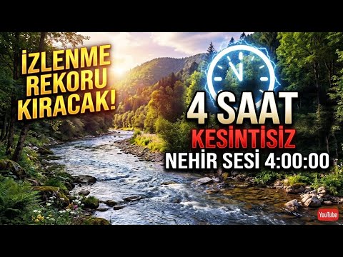 4 Saat Kesintisiz Nehir Sesi | Derin Uyku, Odaklanma ve Zihin Dinlendirme 🌊