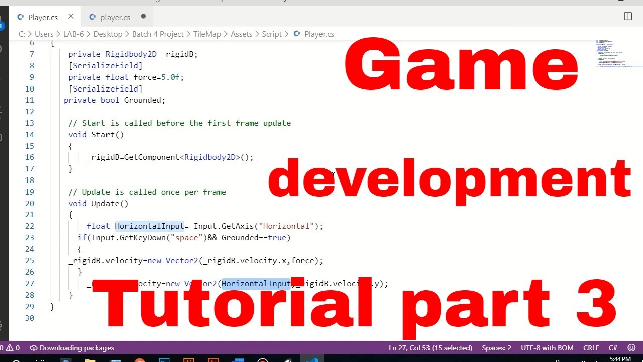 Game Development Tutorial Part 3 Youtube 1240