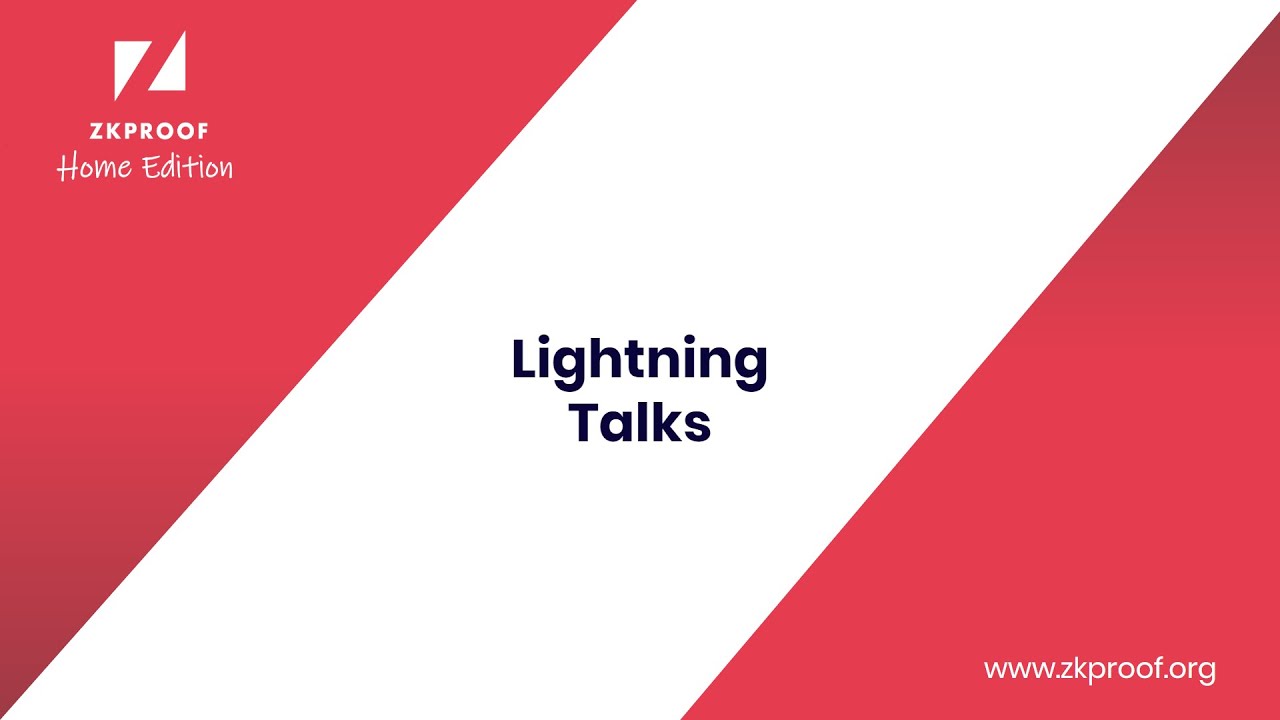 ZKProof Community Lightning Talks - YouTube