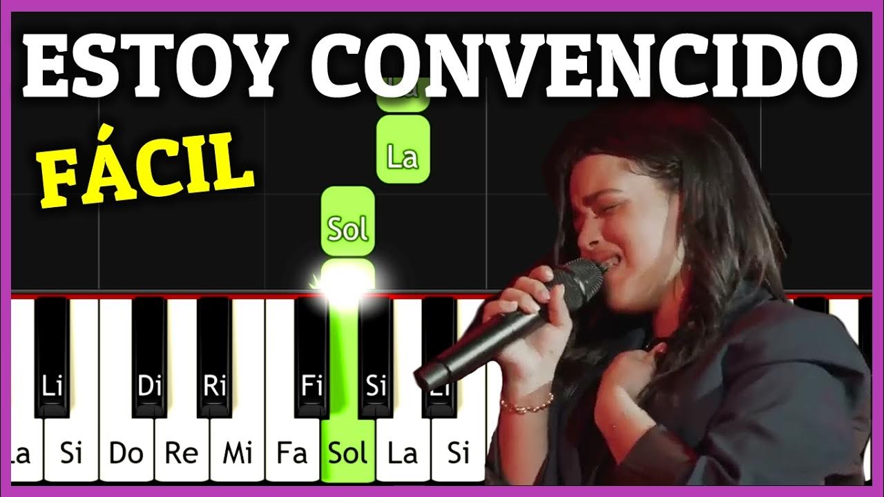 ESTOY CONVENCIDO - Averly Morillo ACORDES Piano Tutorial (Notas de Adoración Fácil) - YouTube