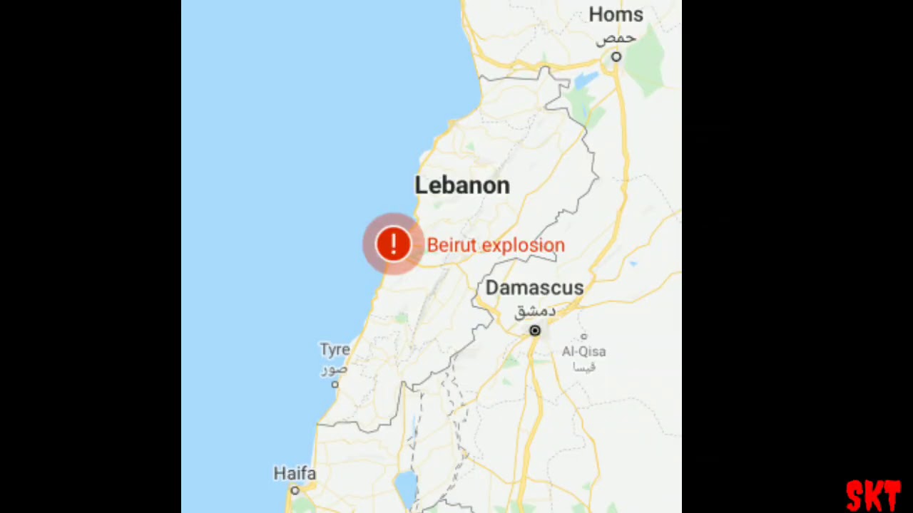 Explosion in Beirut, Lebanon| Ammonium nitrate | Massive storage of ...