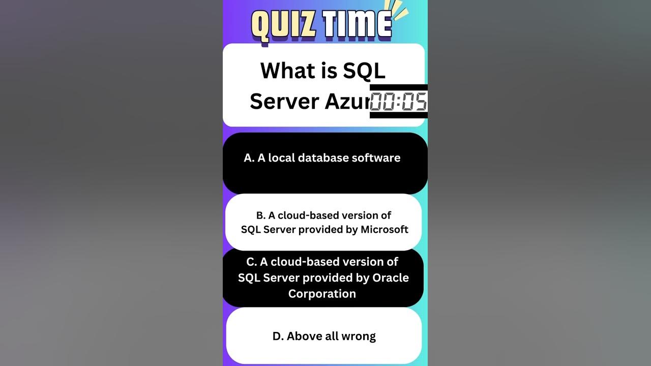 Azure SQL Server Interview Questions Beginners - YouTube