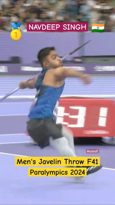 NAVDEEP SINGH | Gold - Men's Javelin Throw F41 | India at Paralympics ...