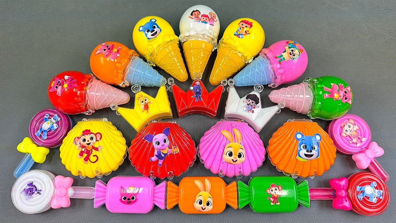 🎨 Pinkfong Slime Party! Mix Colors with Jeni & Hogi 🎶ASMR - YouTube