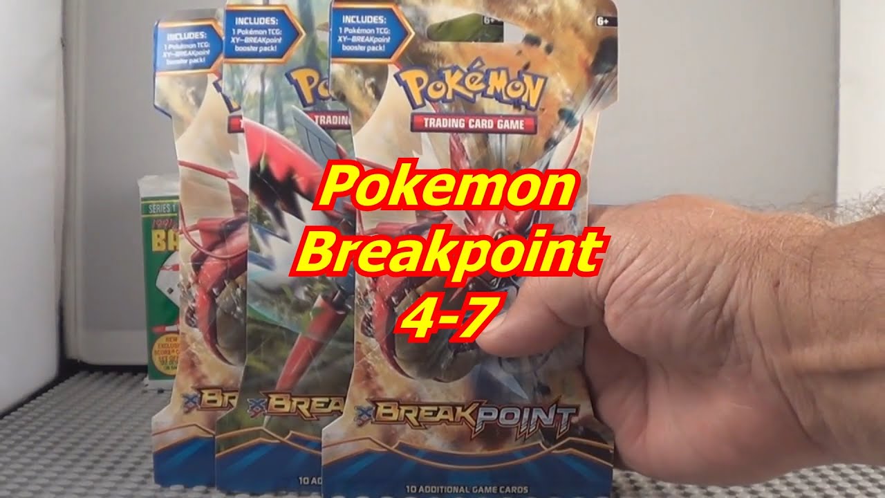 Pokemon Cards Break Point 4 Booster Packs Opening Packs 4-7 BreakPoint ...