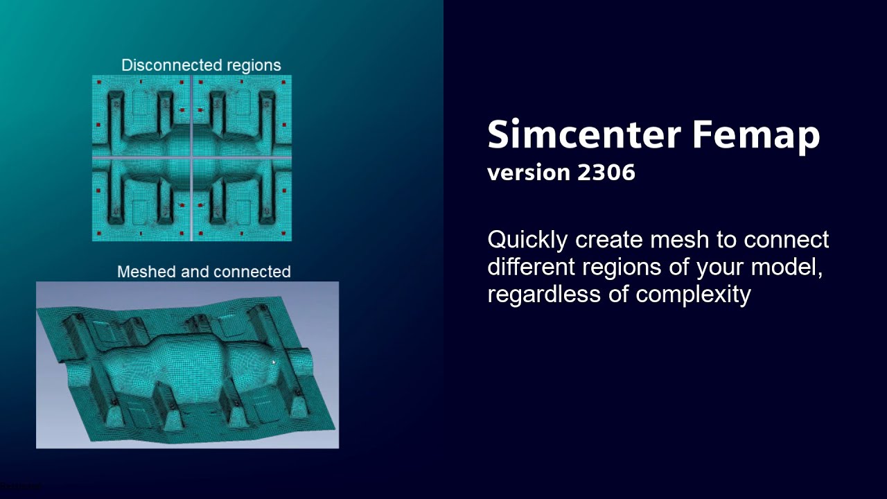Simcenter Femap Mesh Region 2306 New Feature YouTube Simcenter Femap Mesh Region 2306 New Feature YouTube